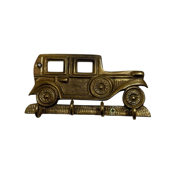 None | Accents | Vintage Brass Old Car Key Holder Hook | Poshmark